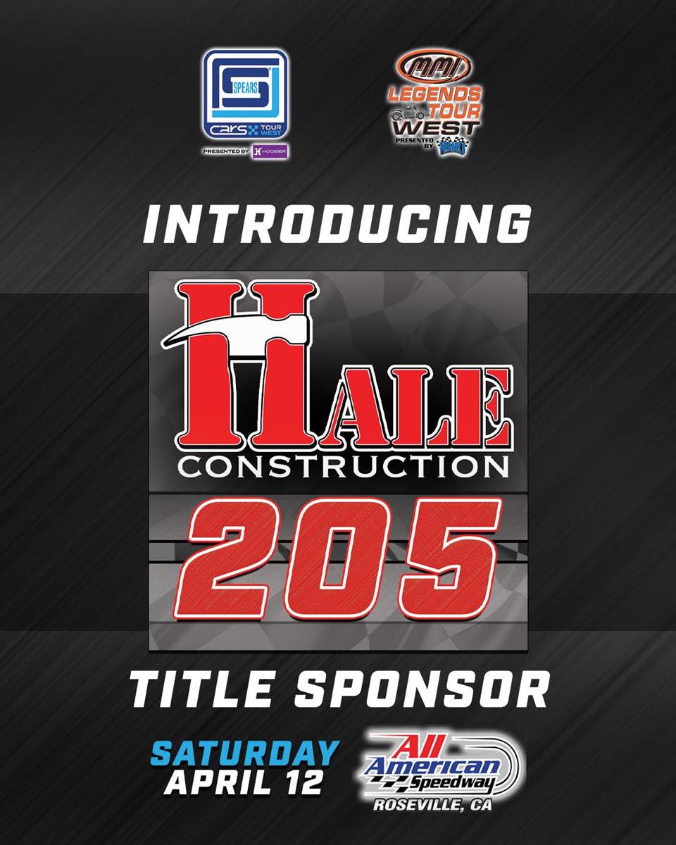 HALE CONSTRUCTION INC. NAMED TITLE SPONSOR OF SPEARS CARS TOUR WEST EVENT AT ALL AMERICAN ...